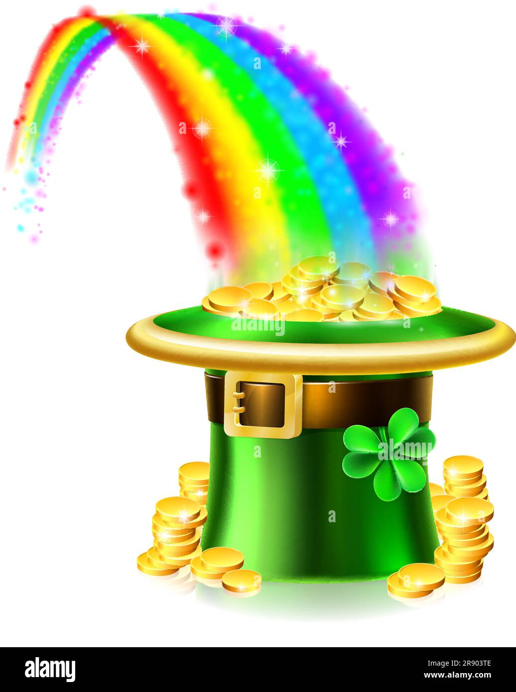 Irish elf rainbow Cut Out Stock Images & Pictures - Alamy