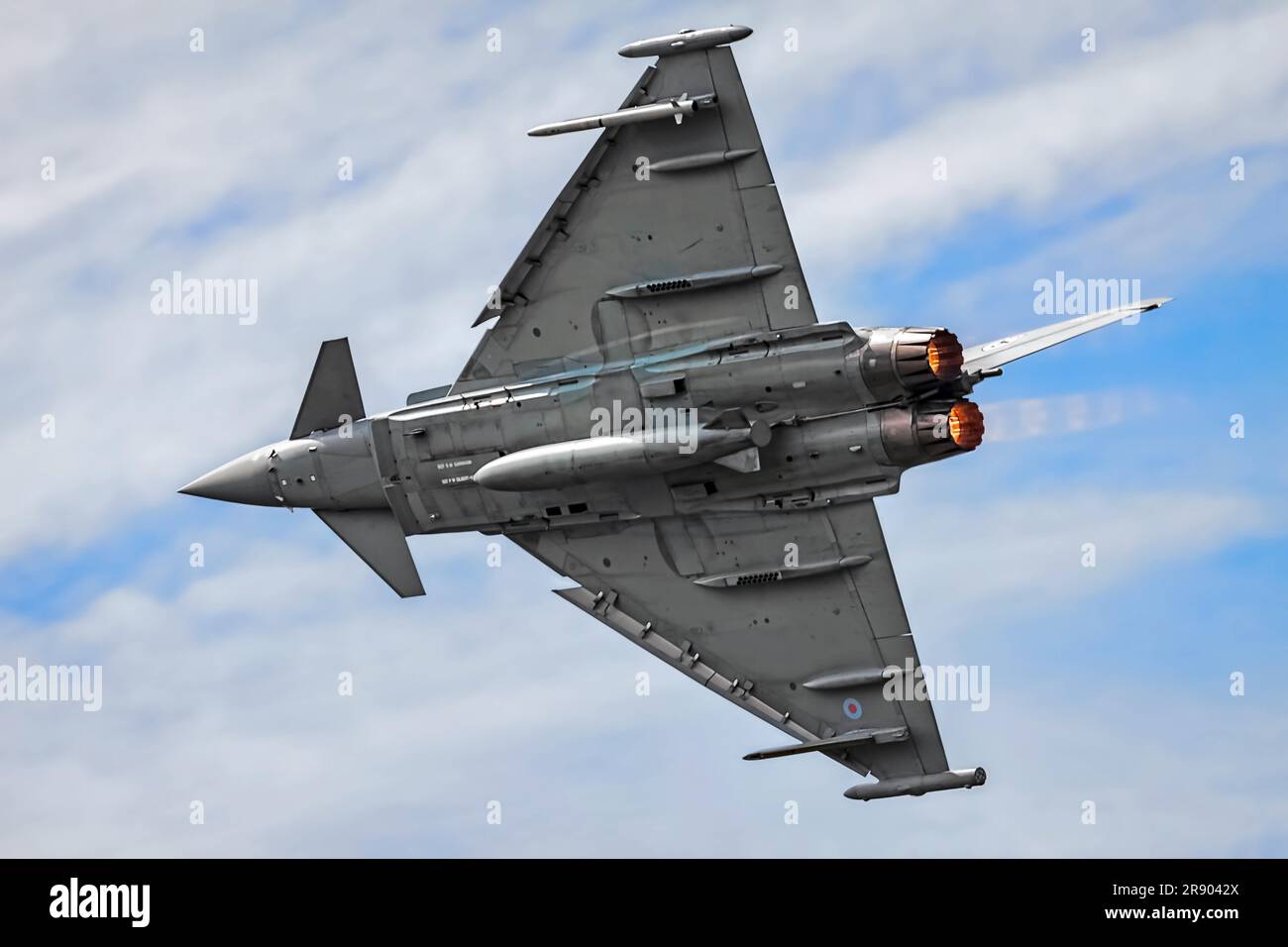 Eurofighter Typhoon Aerial Display at Biggin Hill Airshow Stock Photo ...