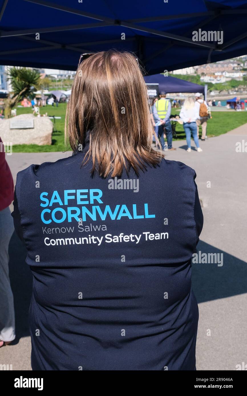 A member of the Community Safety Team at the Connecting at the Court ...