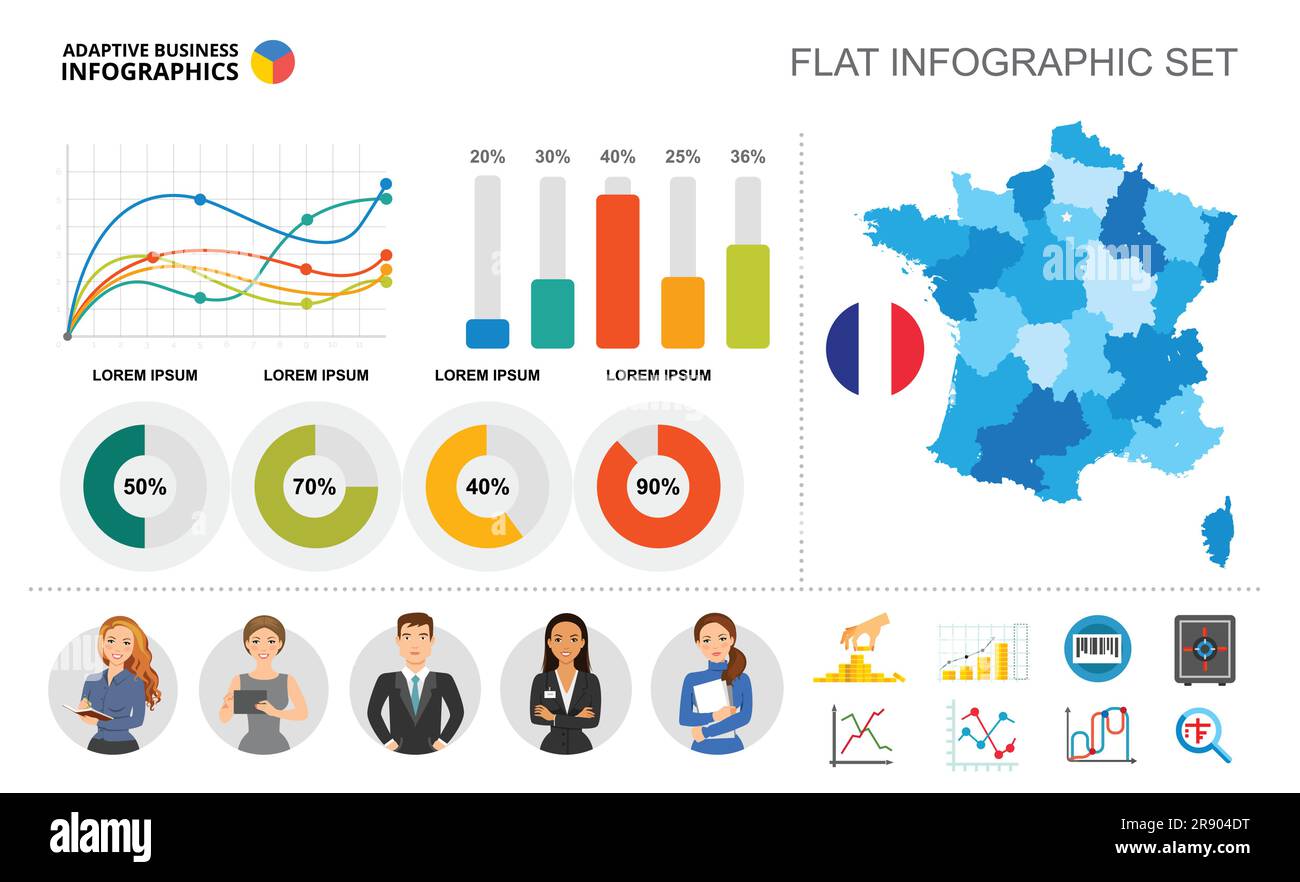 Charts review business people Stock Vector Images - Alamy