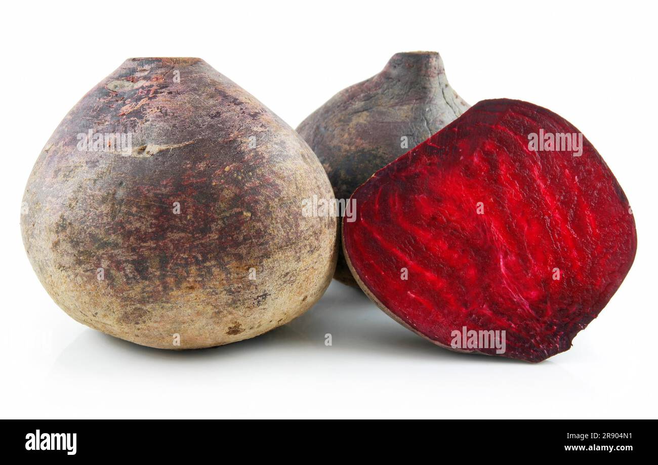 Ripe Sliced Beet Isolated on White Background Stock Photo - Alamy