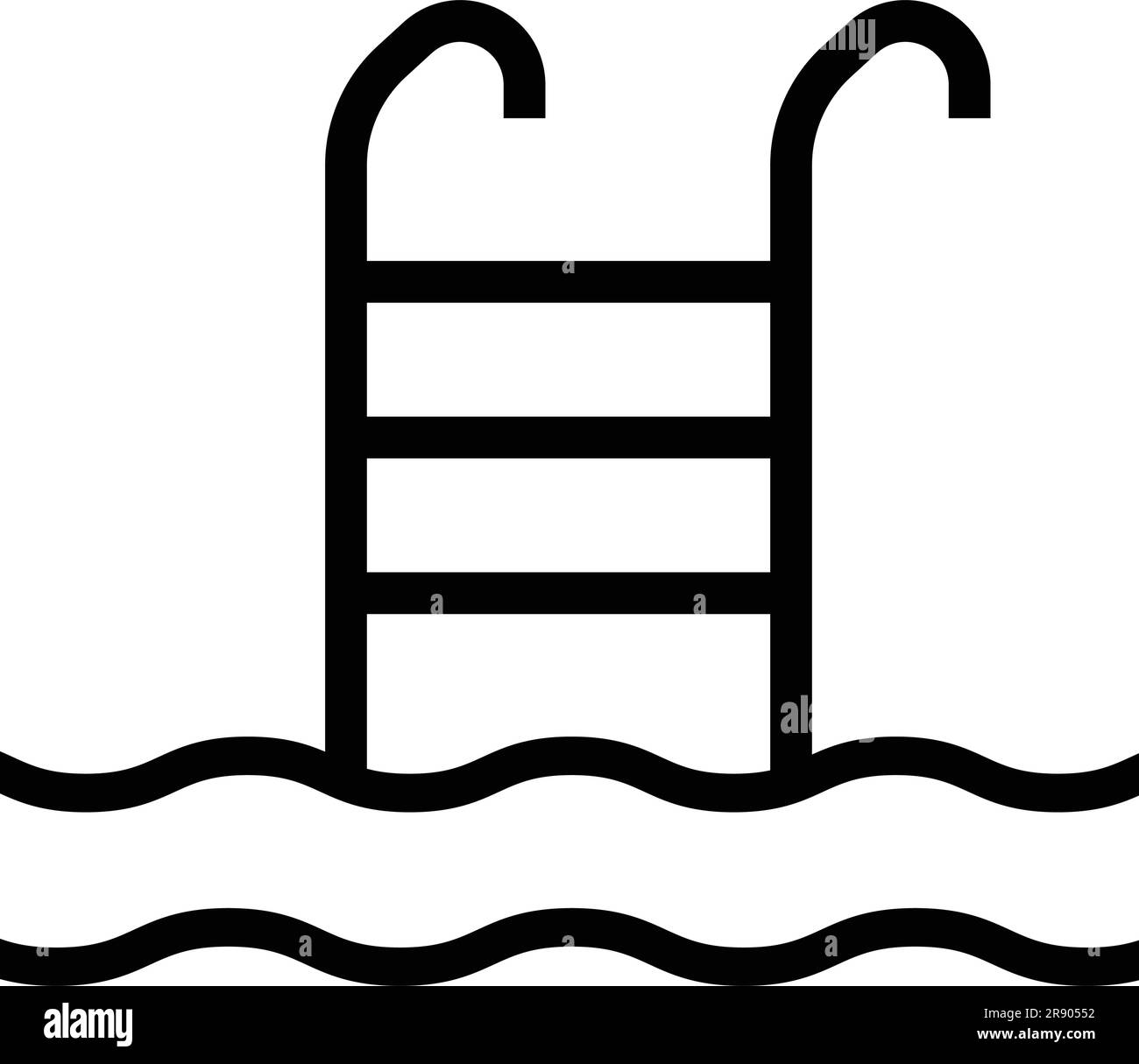 Swimming stairs Black and White Stock Photos & Images - Alamy