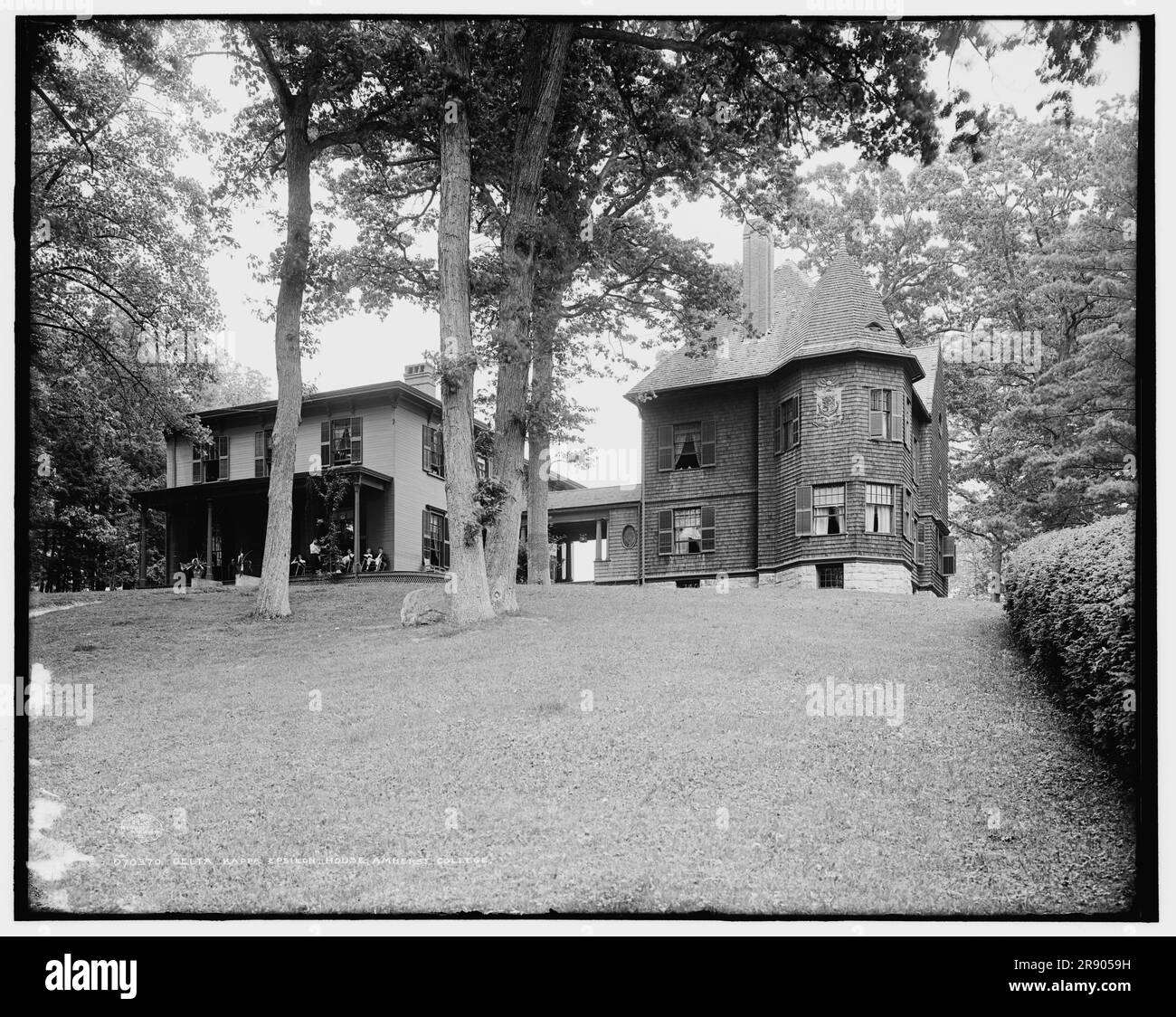 Delta Kappa Epsilon House, Amherst College, c1908 Stock Photo - Alamy