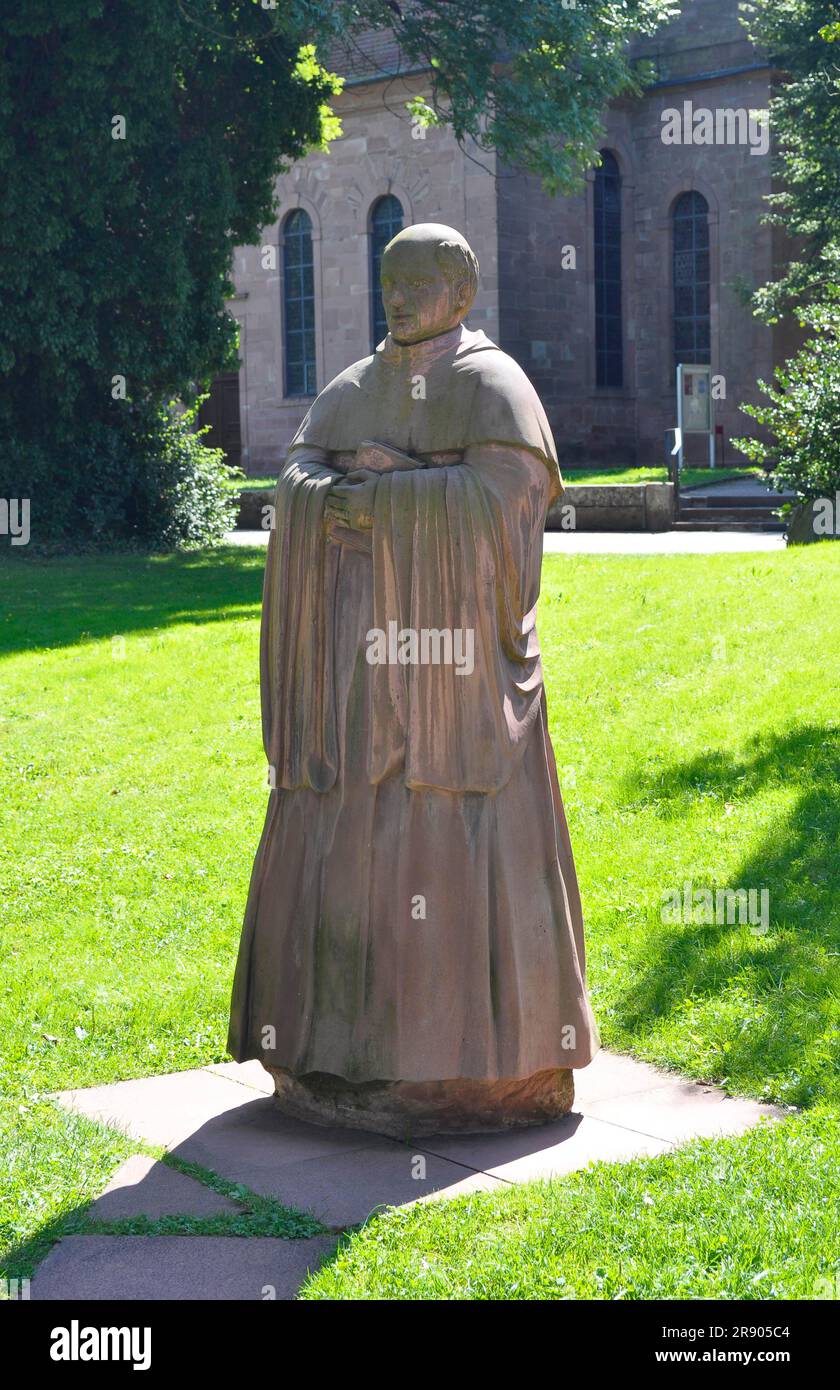 Bad Herrenalb, monastery, sandstone monk Stock Photo - Alamy