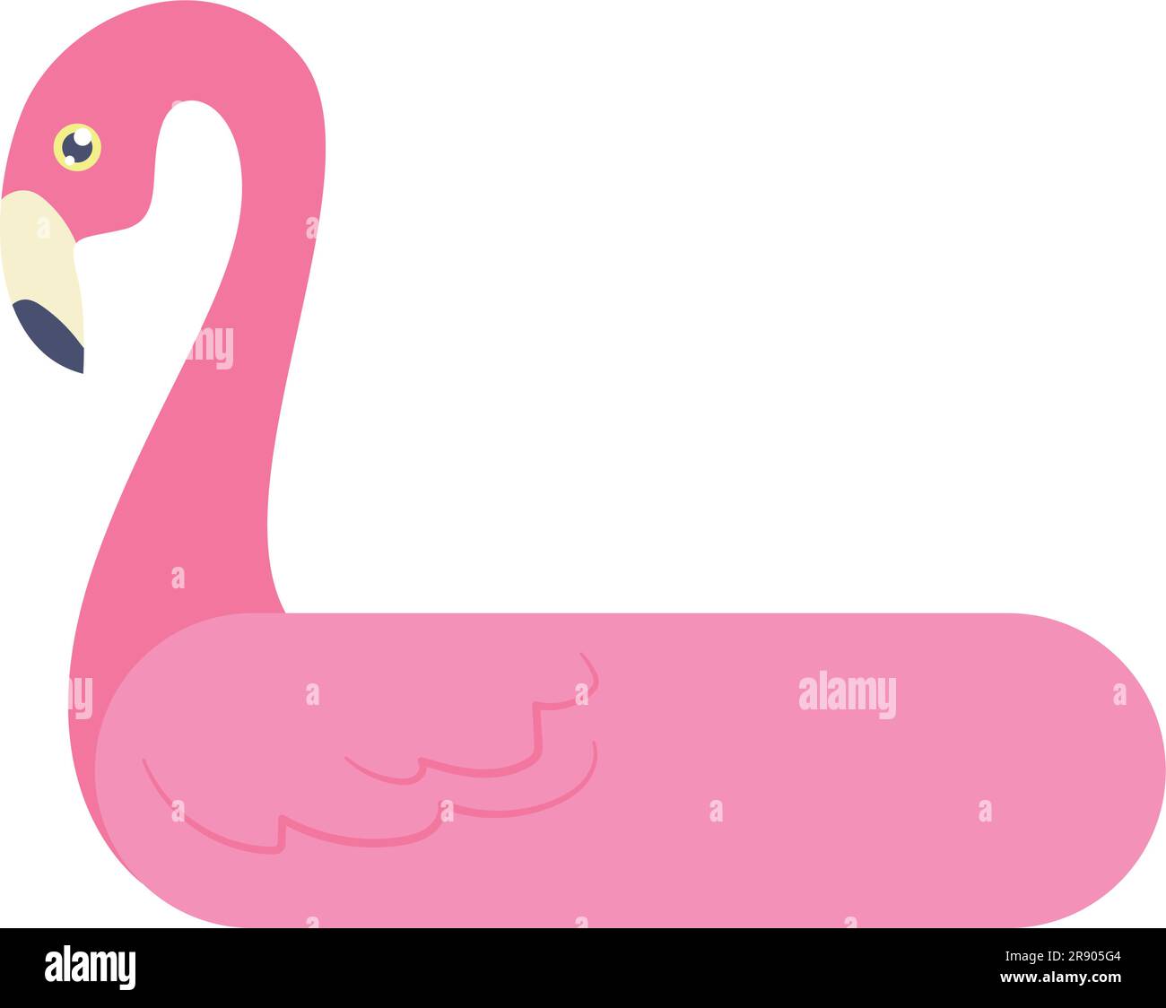 Flamingo inflatable pool Stock Vector Images - Alamy