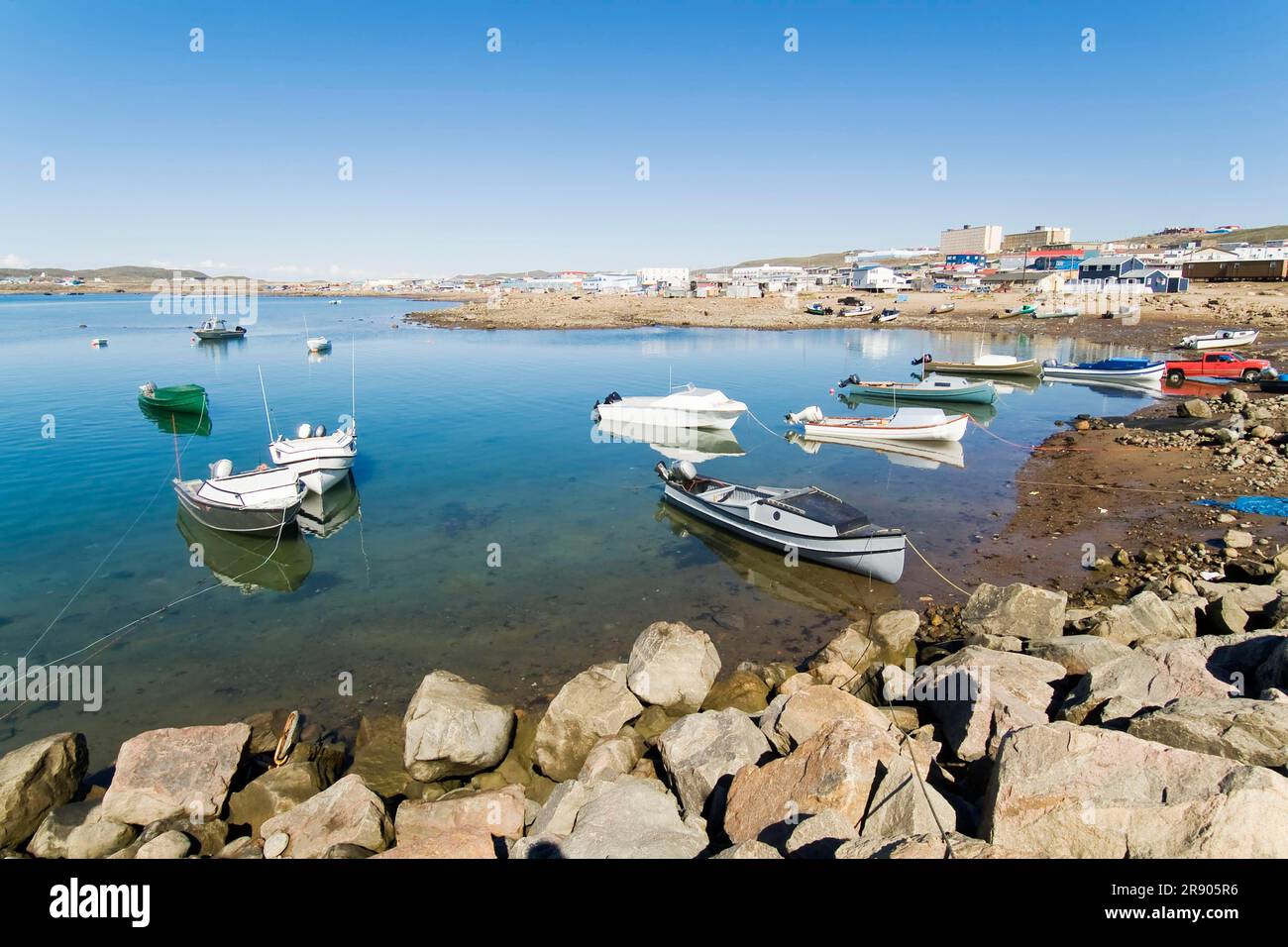 Fishing boats, Iqaluit, Frobisher Bay, Baffin Island, Nunavut, Canada ...