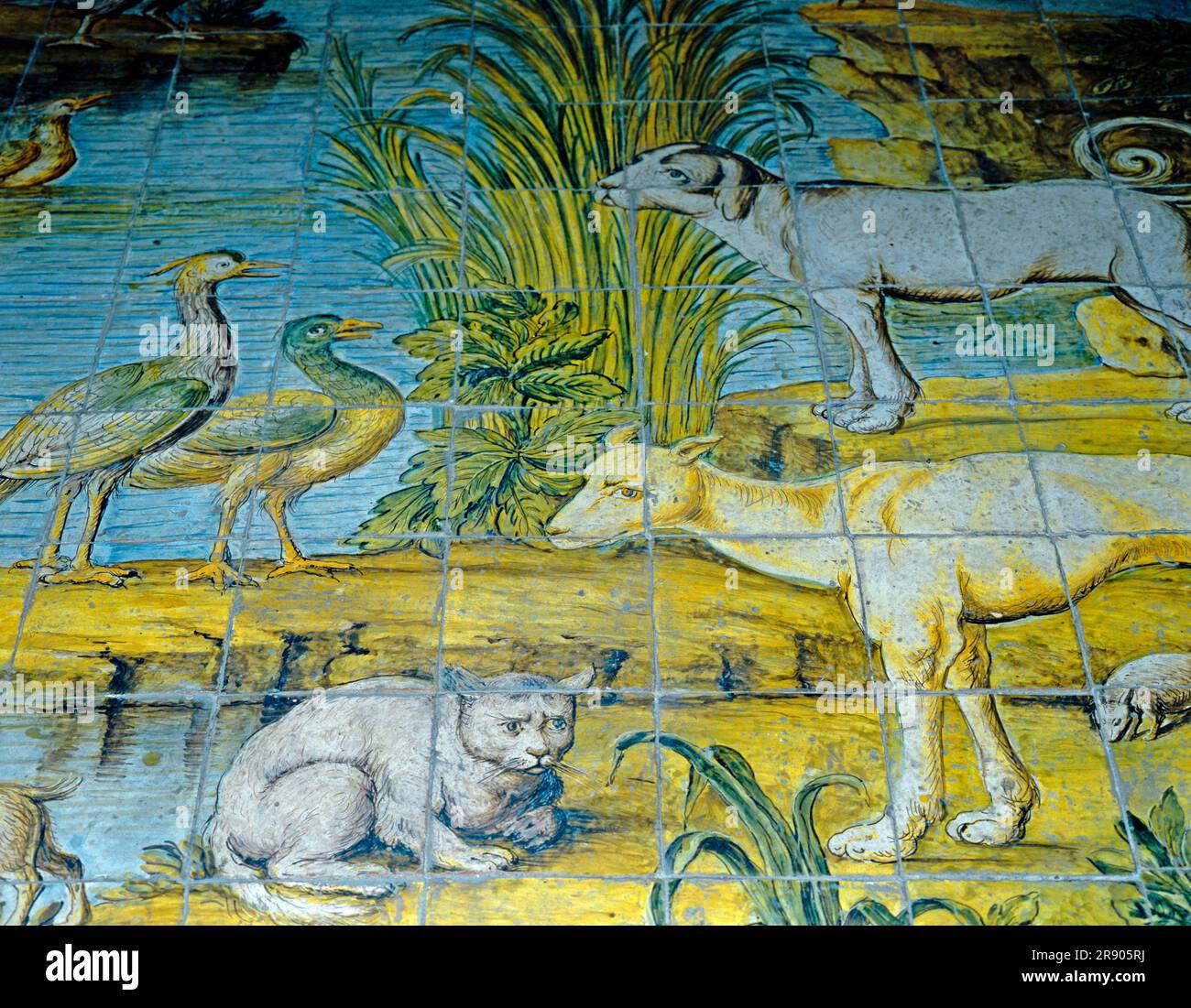 Majolica floor, San Michele Church, Anacapri, Capri Island, Campania ...