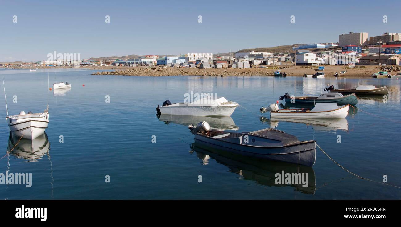 Fishing boats, Iqaluit, Frobisher Bay, Baffin Island, Nunavut, Canada ...