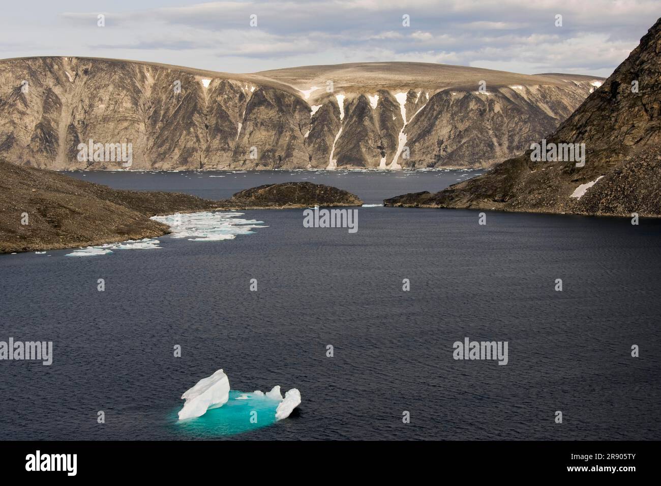 Glacier Fjord, Cape Mercy, Cumberland Sound, Baffin Island, Nunavut ...