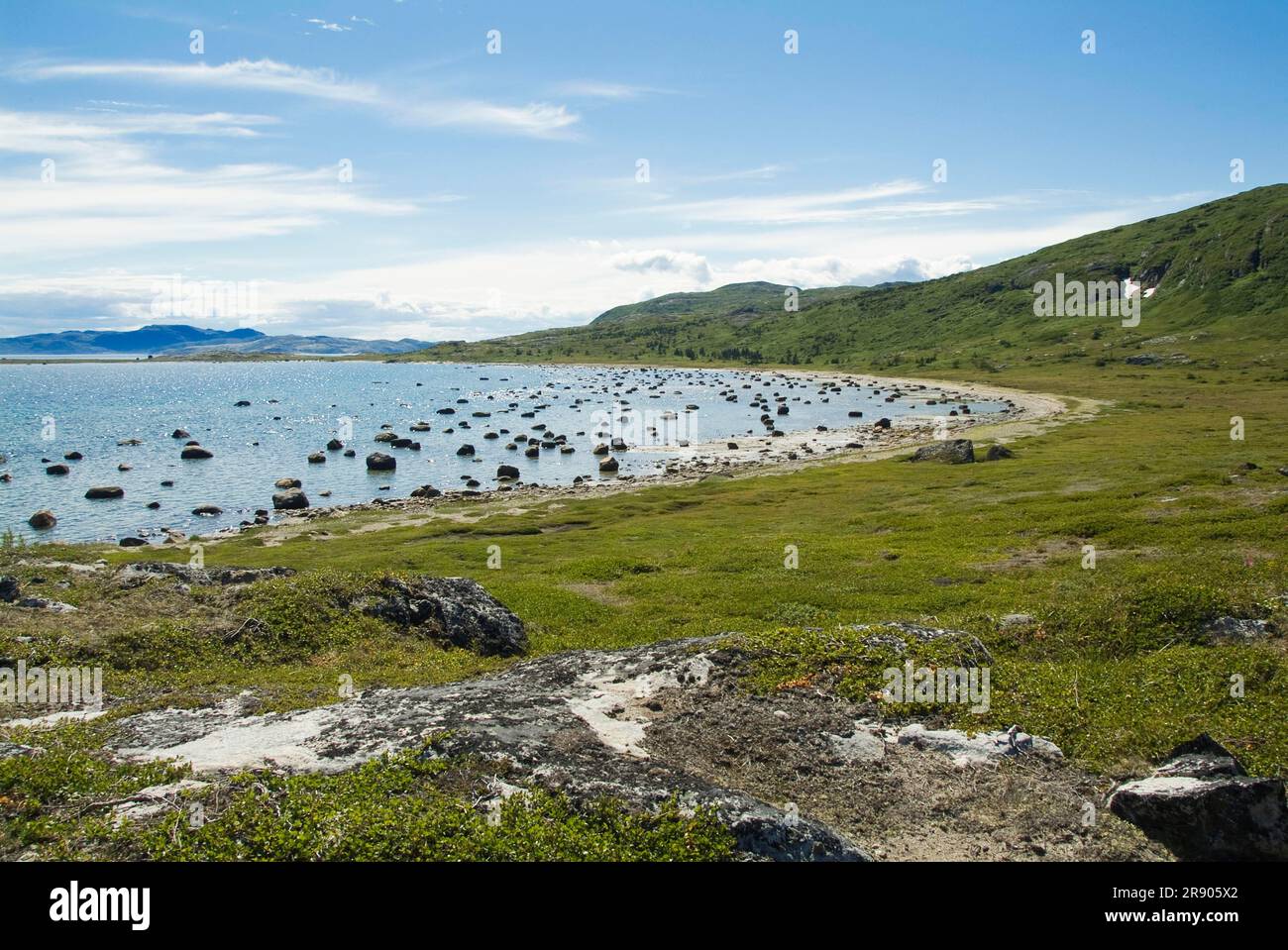 Ford Bay, former Hudson Bay Company branch, Labrador Coast, Canada ...