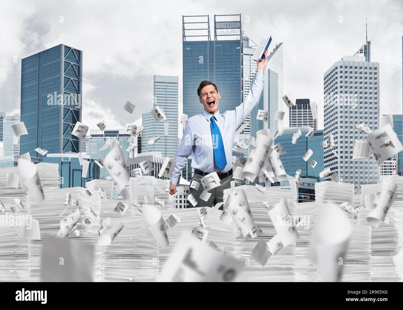 Study hard to become successful businessman Stock Photo - Alamy
