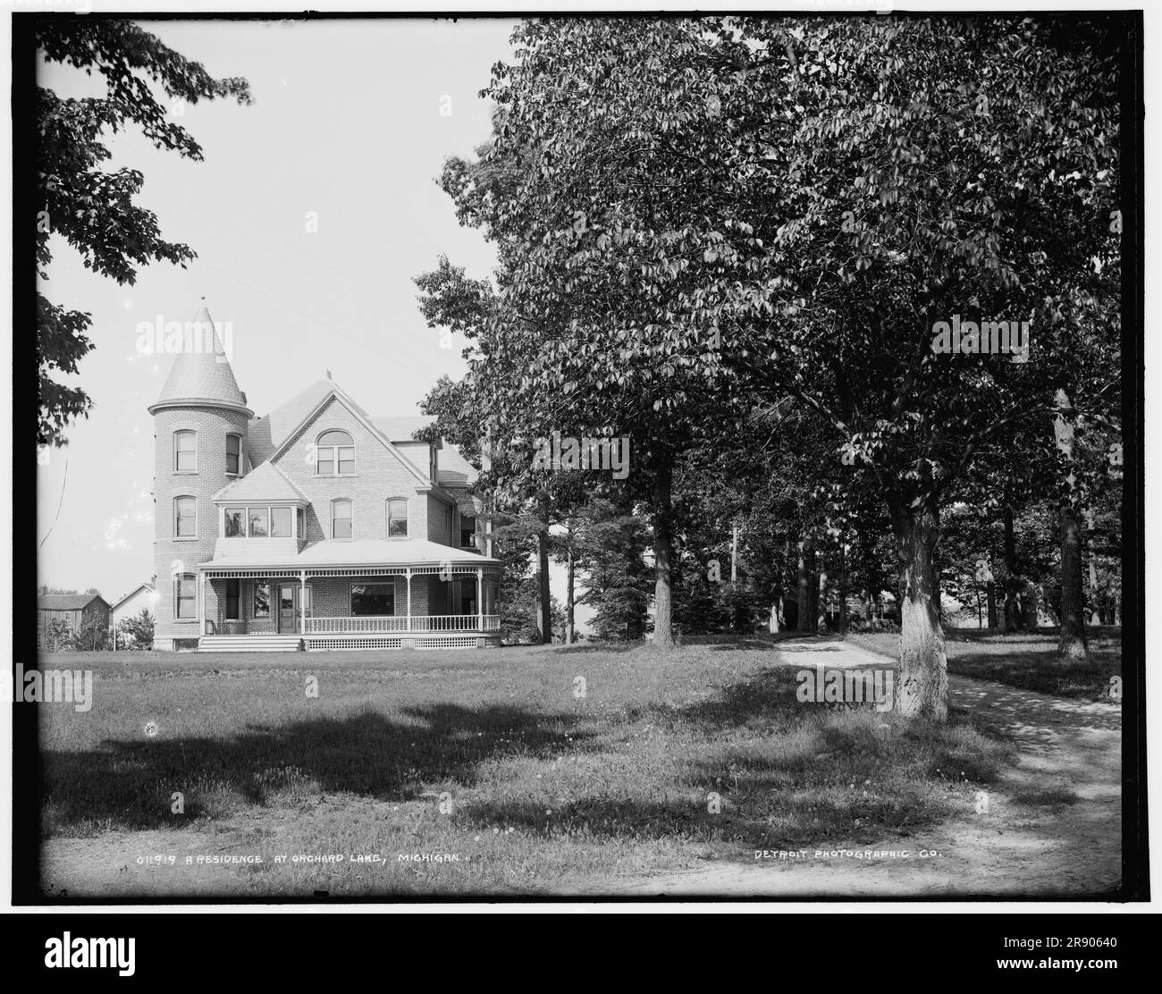 A Residence at Orchard Lake, Michigan, between 1890 and 1901 Stock ...