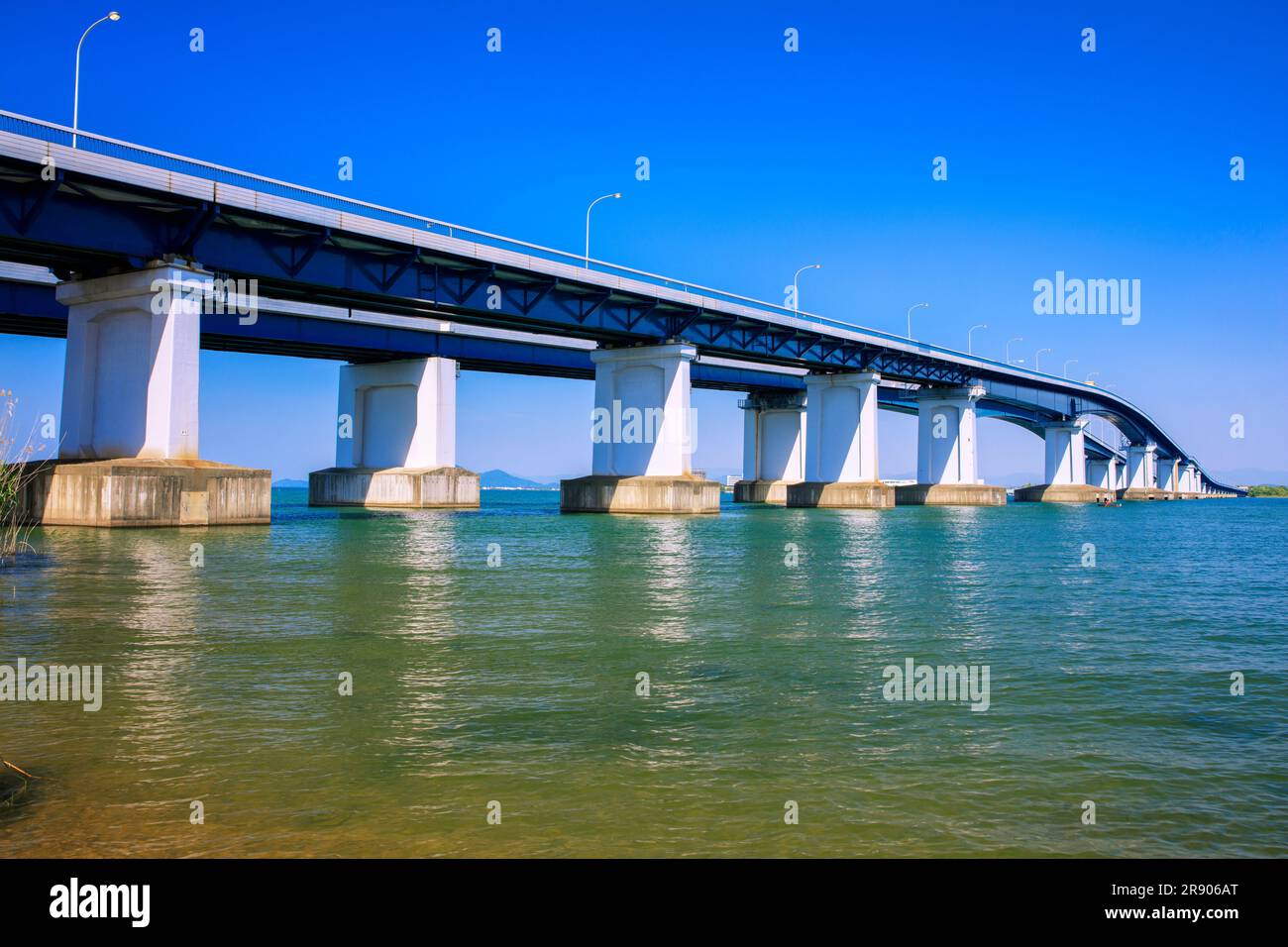 Lake Biwa Bridge and Lake Biwa Stock Photo - Alamy