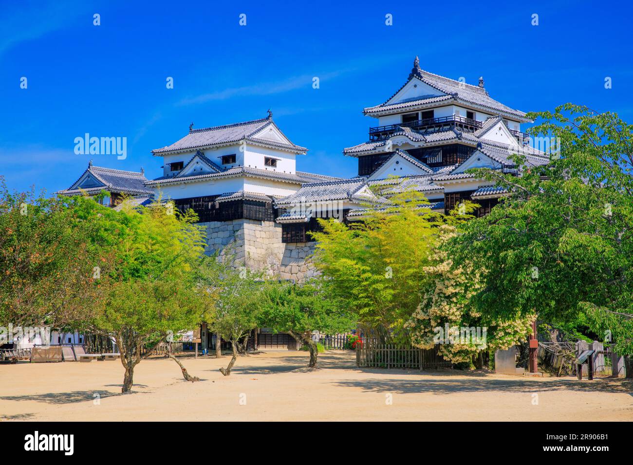 Important cultural properties of matsuyama castle hi-res stock ...