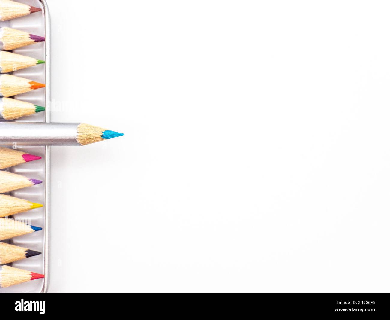 Tin colored pencils hi-res stock photography and images - Alamy