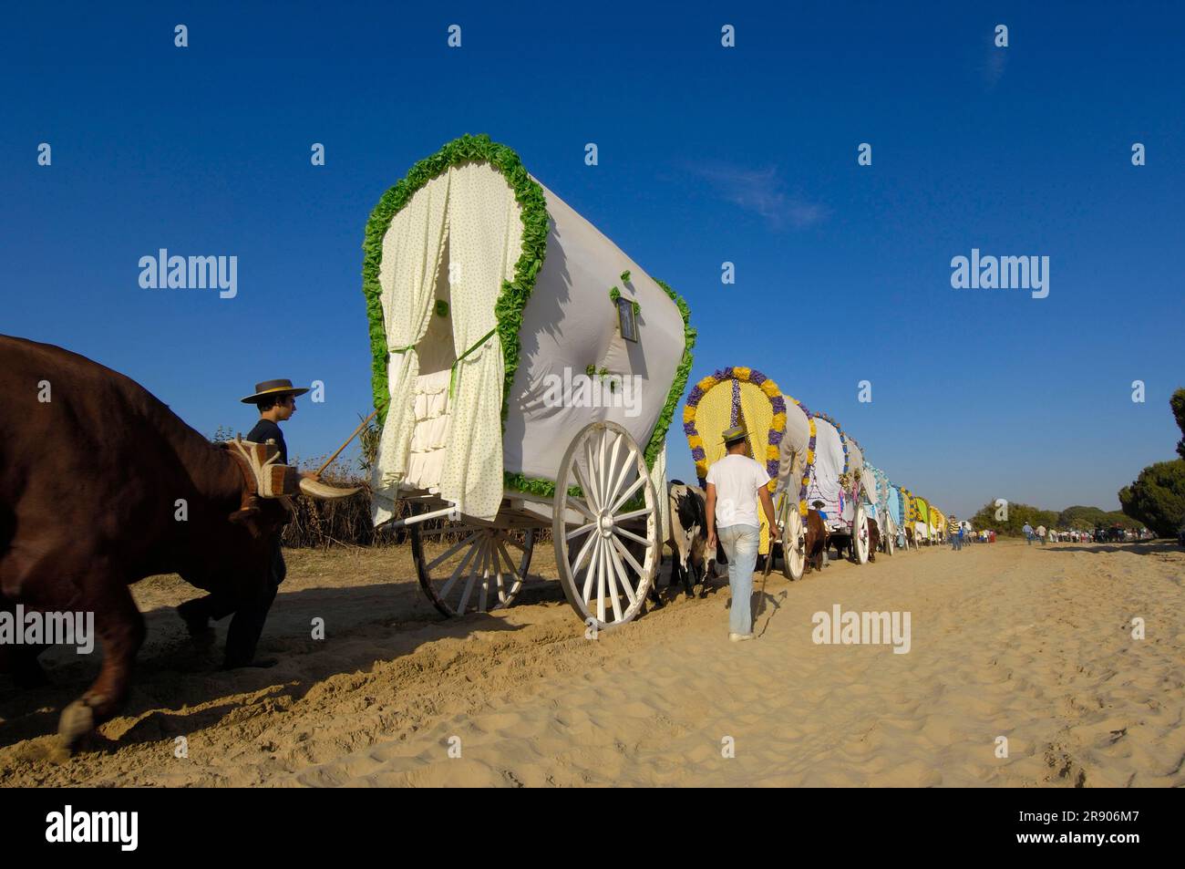 Romeria Pilgrimage to El Rocio, Almonte, Huelva Province, Andalusia ...