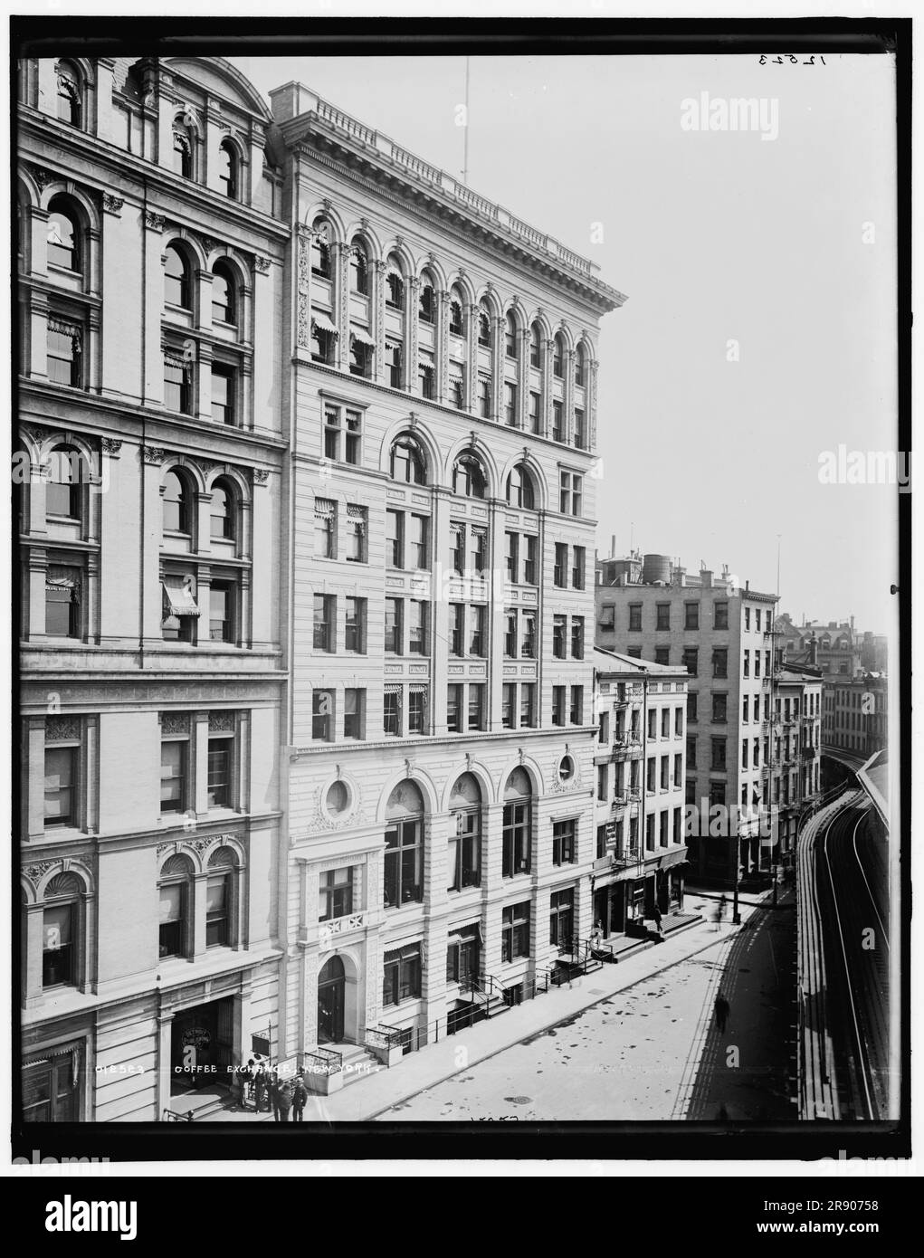 Coffee Exchange, New York, between 1890 and 1901 Stock Photo - Alamy