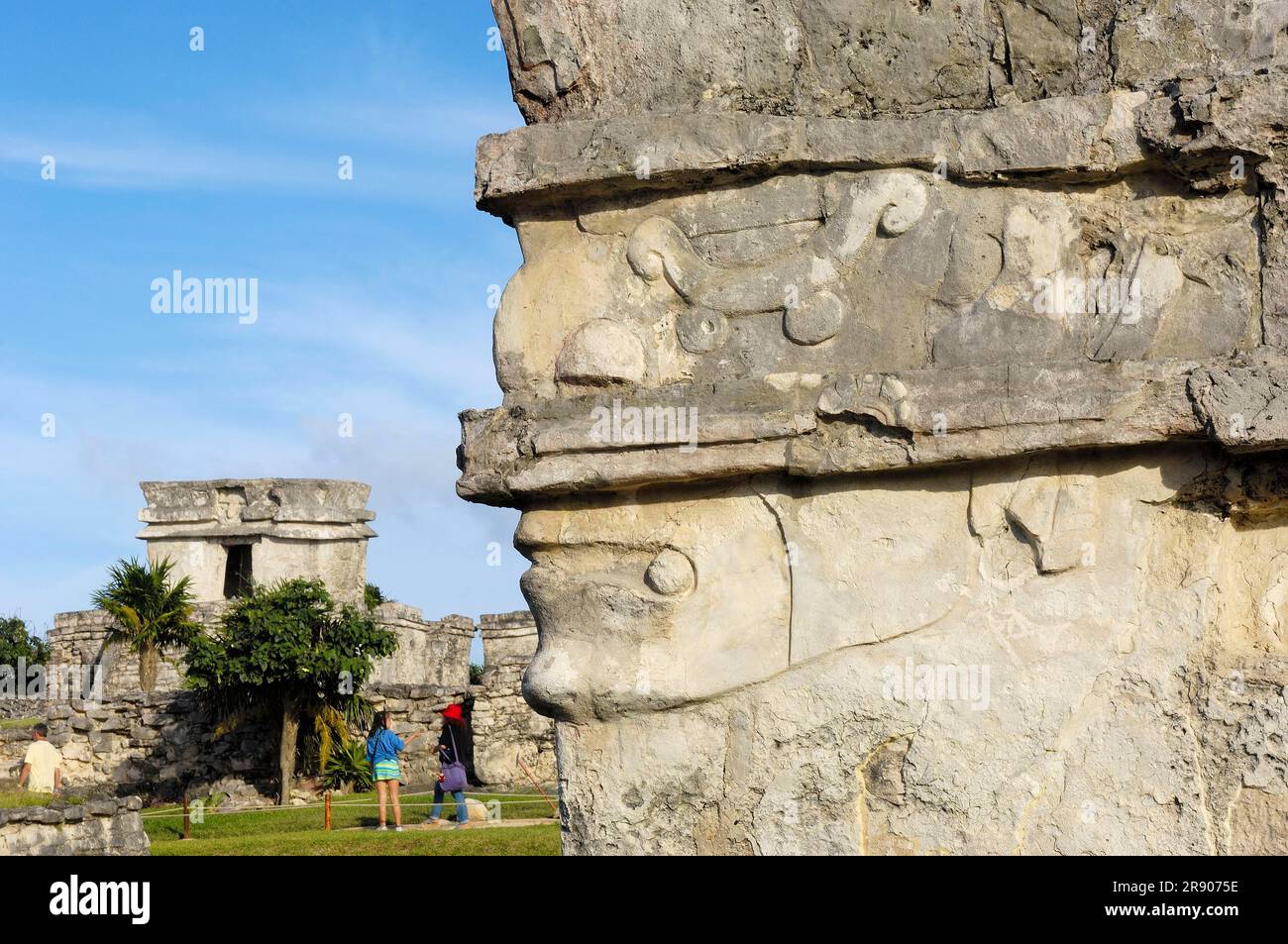 Temple of the Frescoes, Mayan Ruins, Tulum, Quintana Roo, Riviera Maya ...