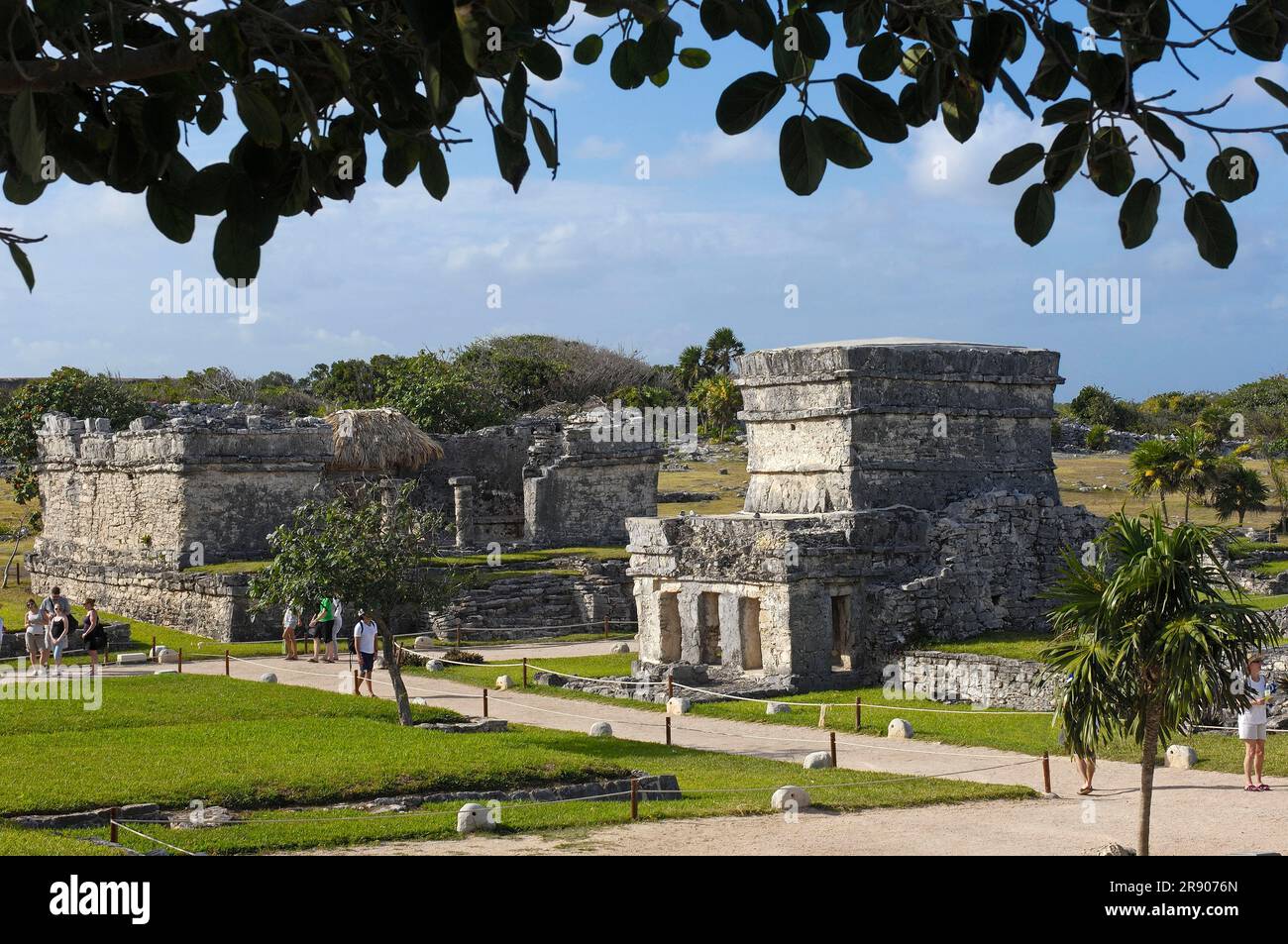 Temple of the Frescoes, Mayan Ruins of Tulum, Quintana Roo, Mayan ...