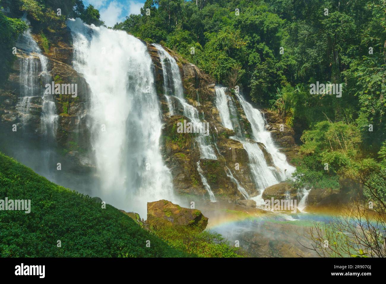 A Small Rainbow Casts Its Magical Glow in Front of Majestic Wachirathan ...