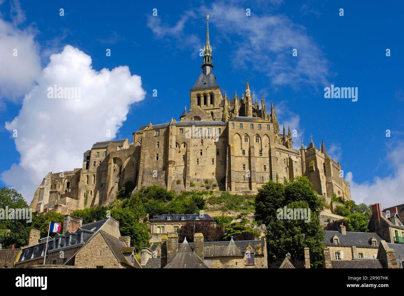 Monastery Island Mont Saint Michel, St., Normandy, France Stock Photo ...
