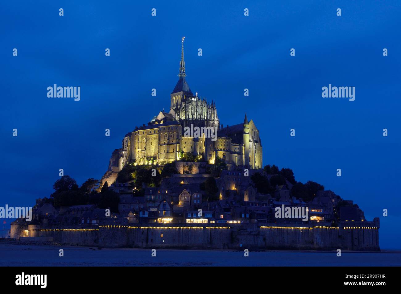 Monastery Island Mont Saint Michel, St., Normandy, France Stock Photo ...