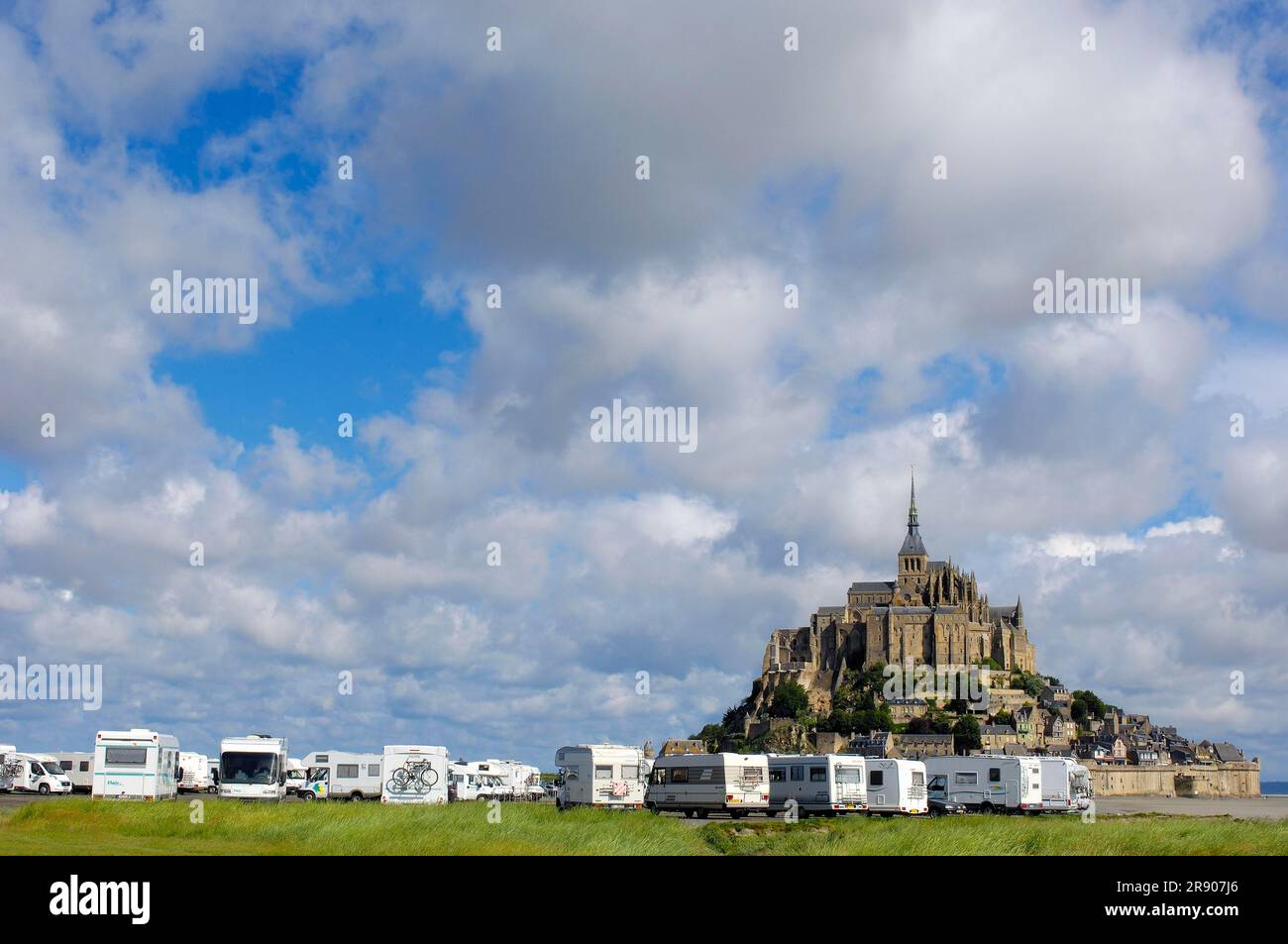 Monastery Island Mont Saint Michel, St., Motorhome, Campervan, Normandy ...