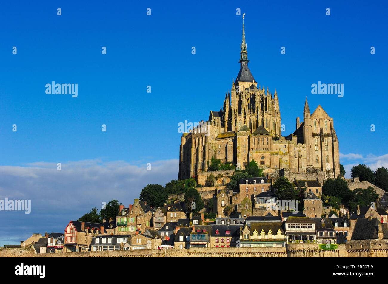 Monastery Island Mont Saint Michel, St., Normandy, France Stock Photo ...