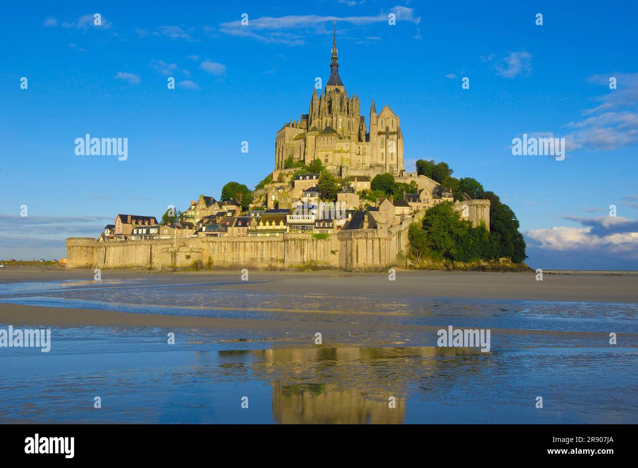 Monastery Island Mont Saint Michel, St., Normandy, France Stock Photo ...