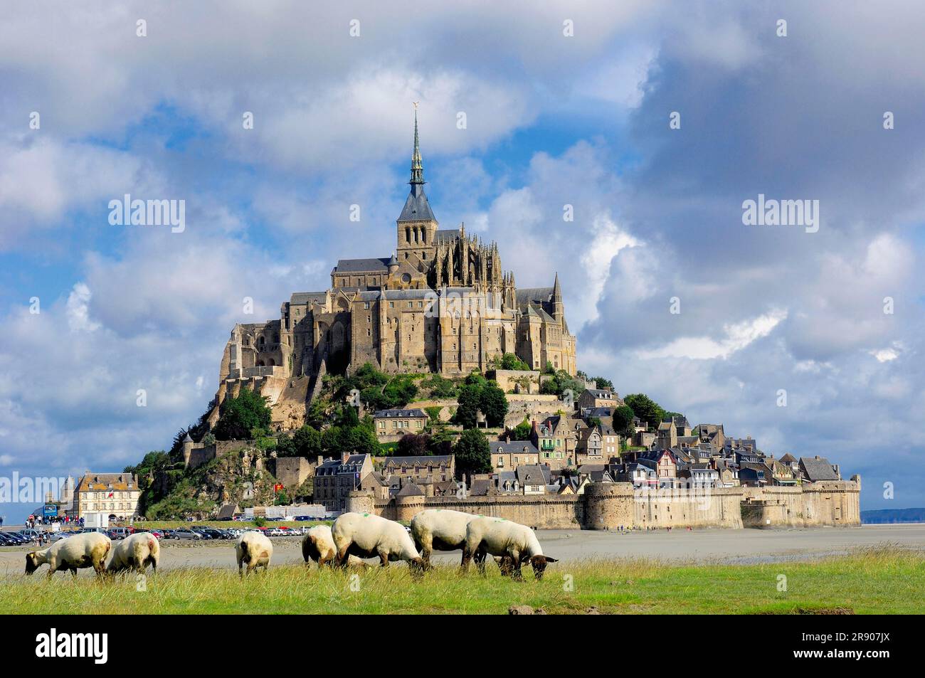 Monastery Island Mont Saint Michel, St., Normandy, France Stock Photo ...