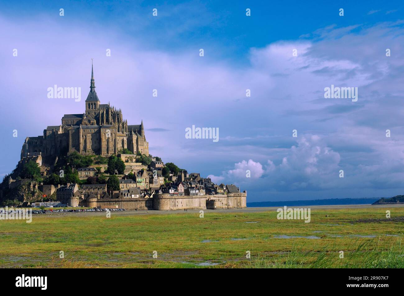 Monastery Island Mont Saint Michel, St., Normandy, France Stock Photo ...