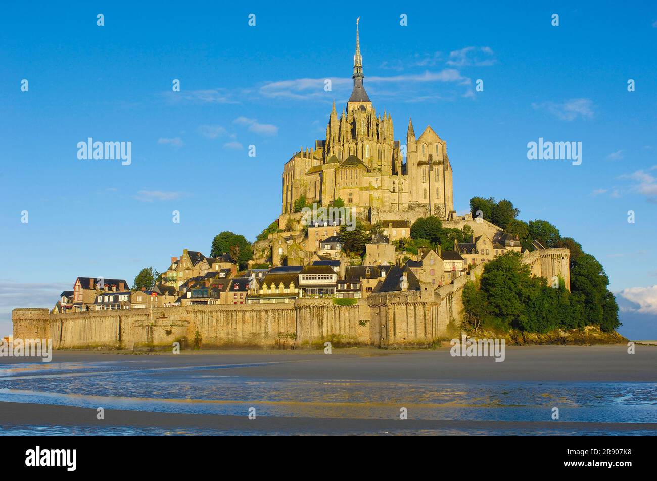 Monastery Island Mont Saint Michel, St., Normandy, France Stock Photo ...