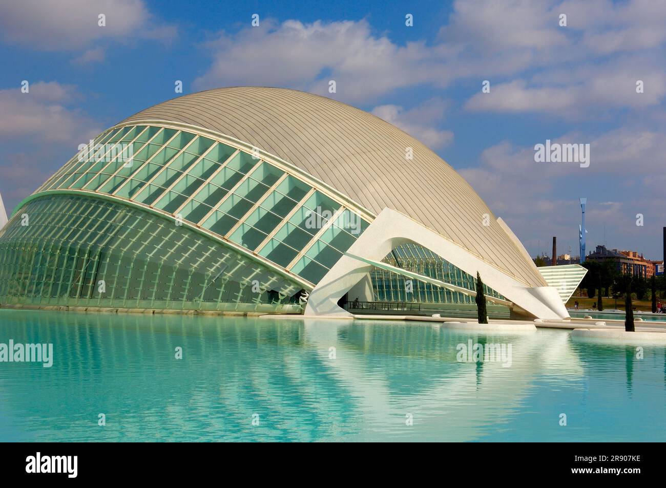 L'Hemisferic, called 'the eye', architect Santiago Calatrava, IMAX ...