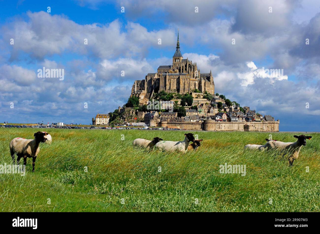 Monastery Island Mont Saint Michel, St., Normandy, France Stock Photo ...