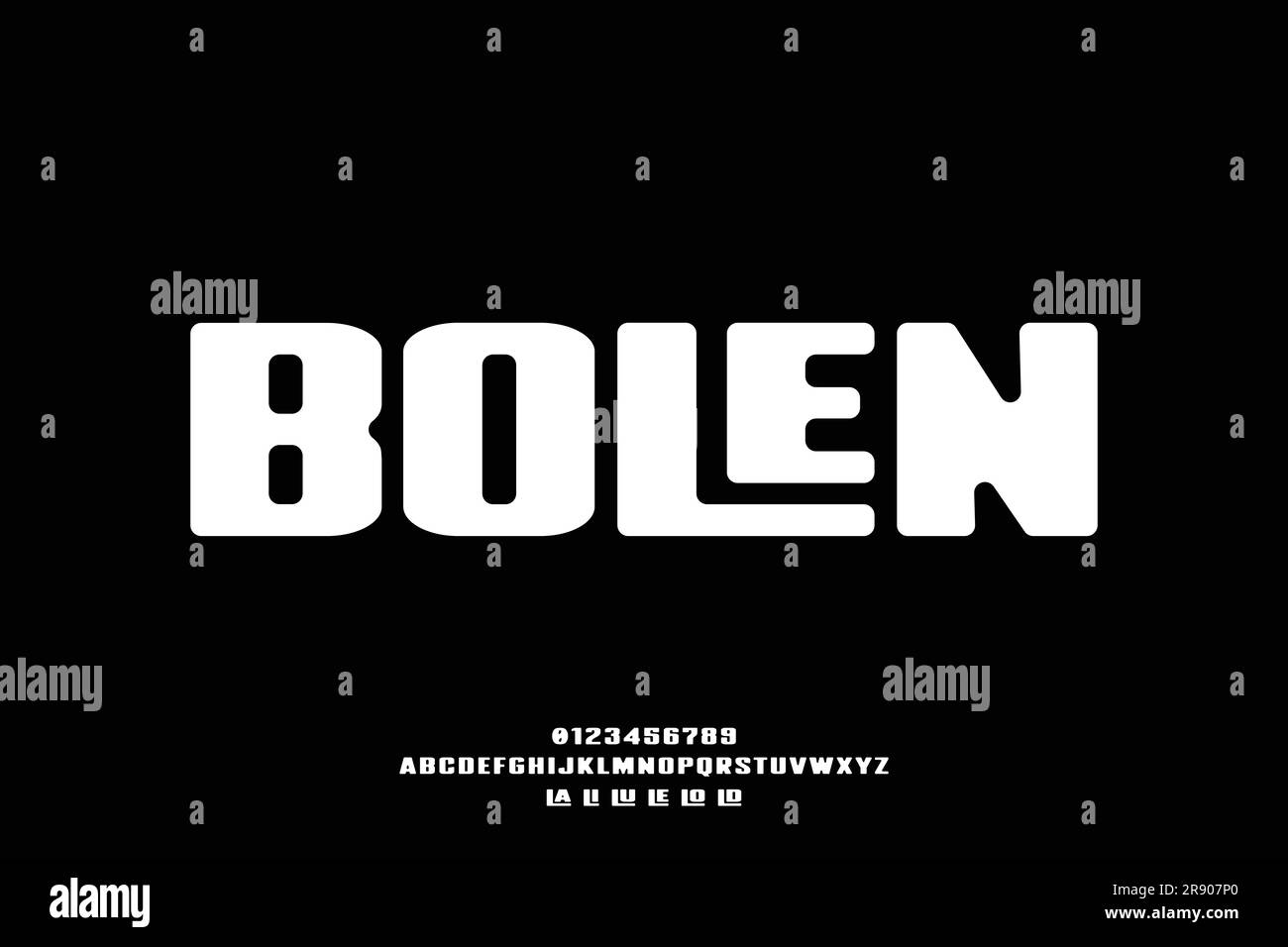 Bold rounded typeface display font vector. Creative playful typography ...