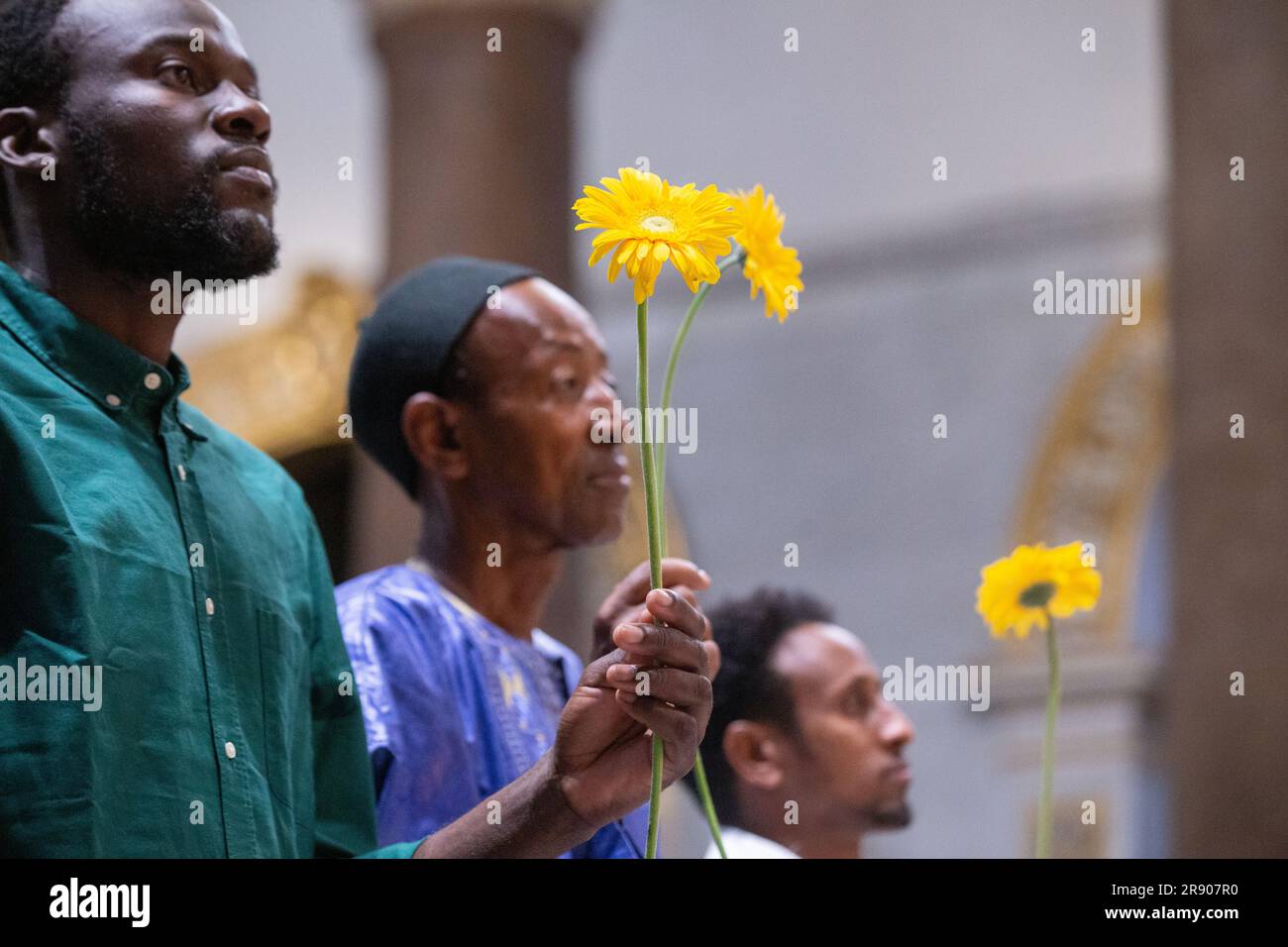 Rome, Italy. 22nd June, 2023. Prayer vigil "Morire di Speranza" in ...