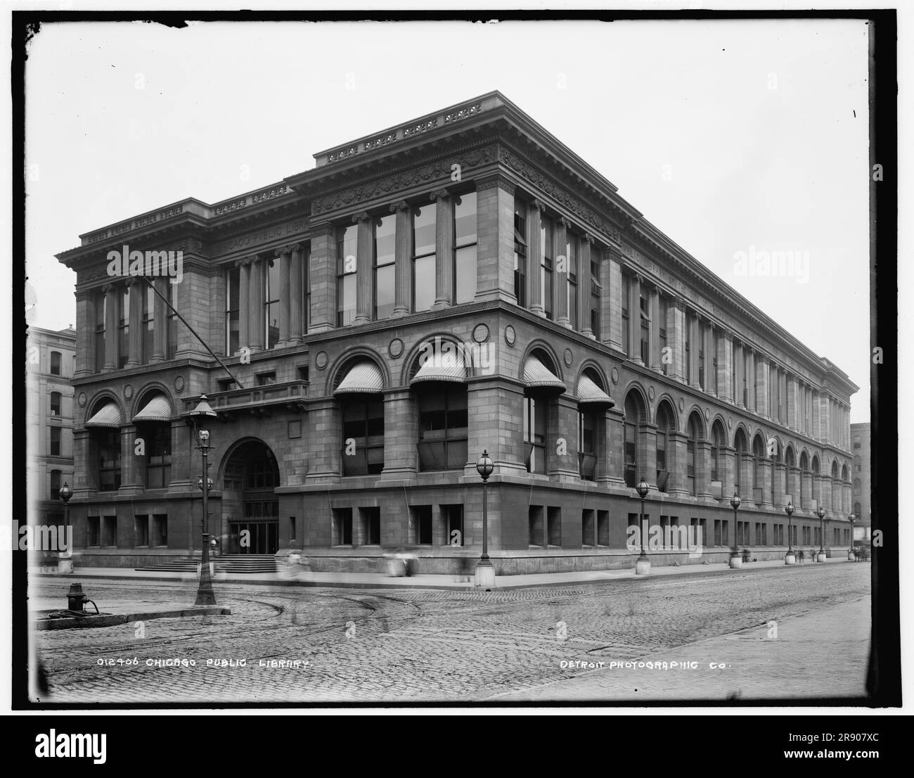 Chicago Public Library, between 1890 and 1901. Designed by Shepley ...