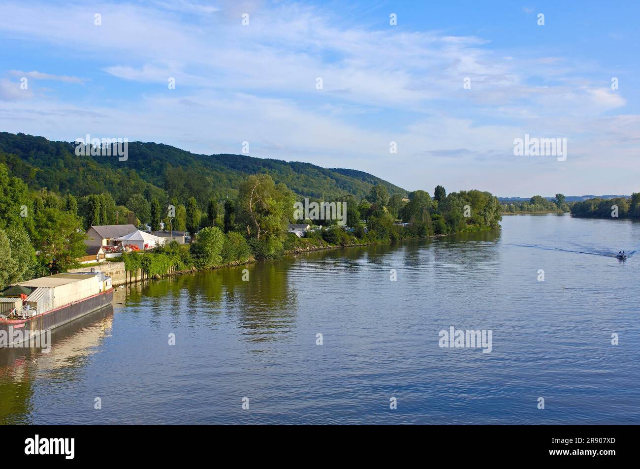 Seine, Les Andelys, Seine Valley, Normandy, France Stock Photo - Alamy