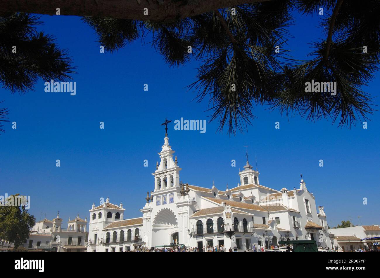 Ermita del Rocio Sanctuary, Romeria pilgrimage to El Rocio, Huelva ...