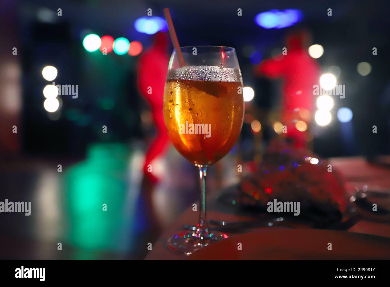 Origial typical italian beverage, aperol aperitif made with prosecco ...