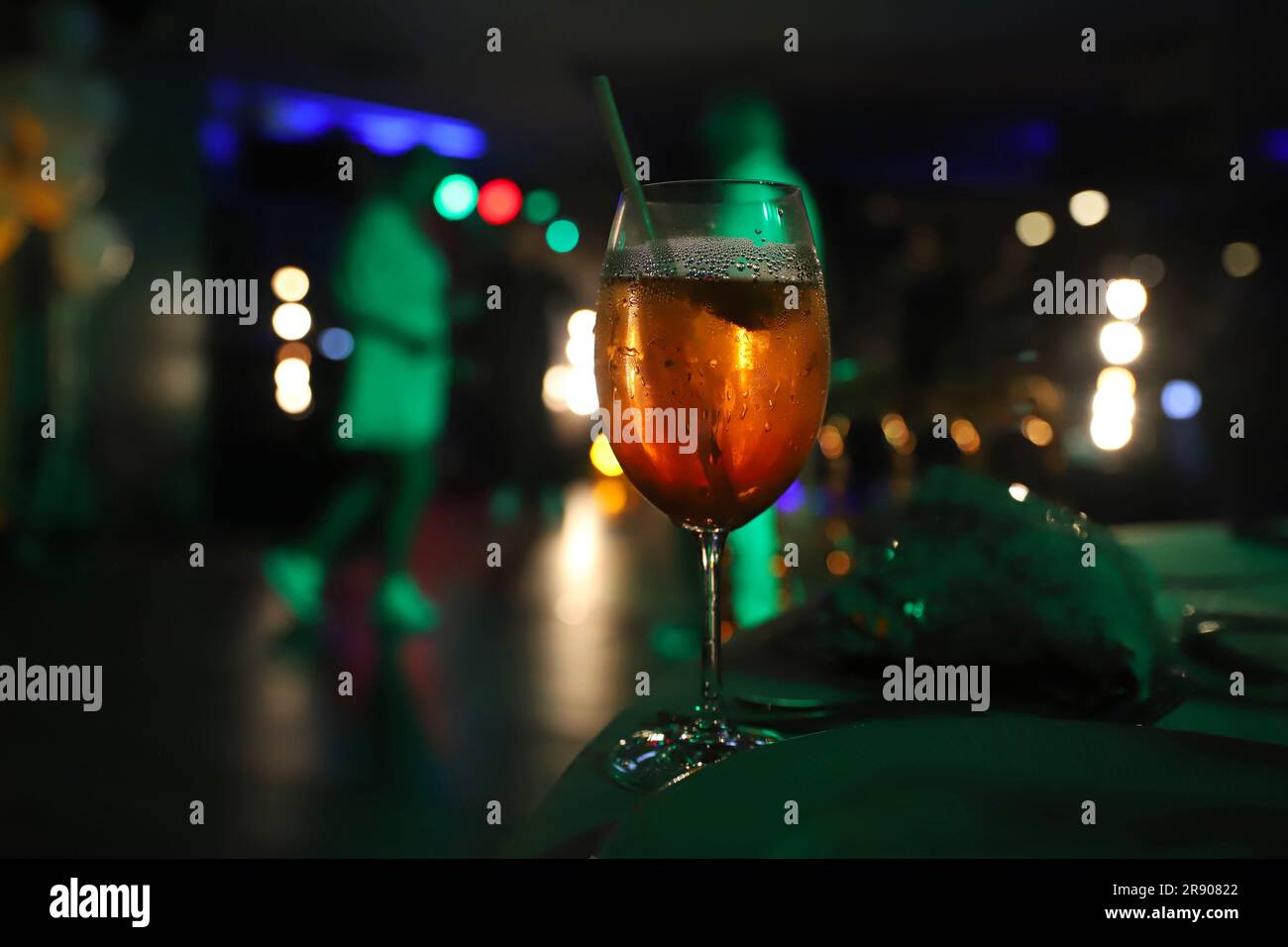 Origial typical italian beverage, aperol aperitif made with prosecco ...