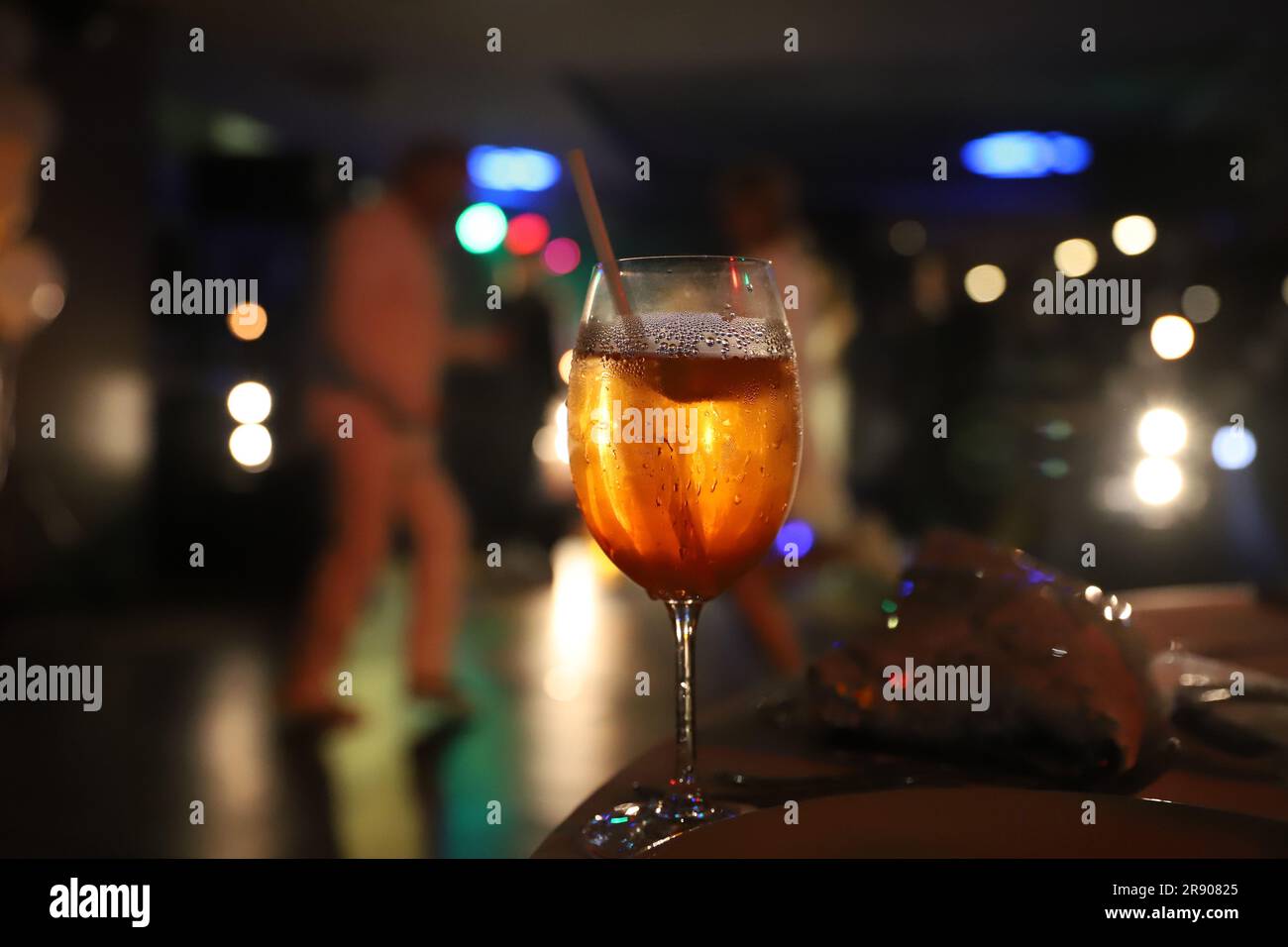 Origial typical italian beverage, aperol aperitif made with prosecco ...