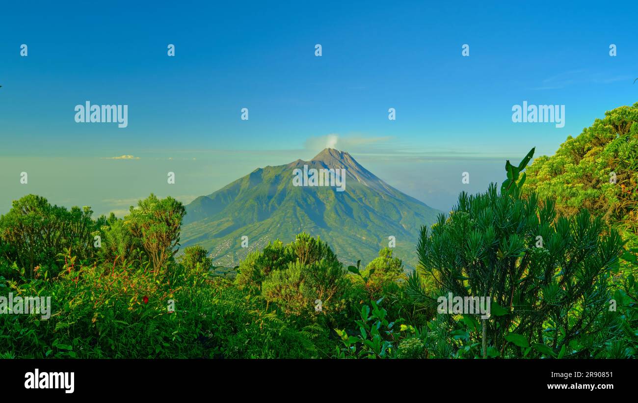 Volcano Mountain View Stock Photo - Alamy