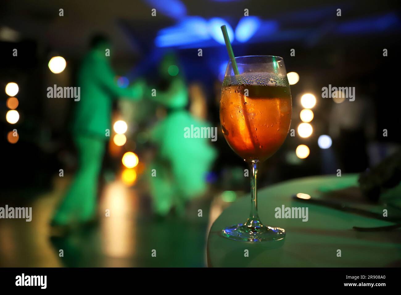 Origial typical italian beverage, aperol aperitif made with prosecco ...