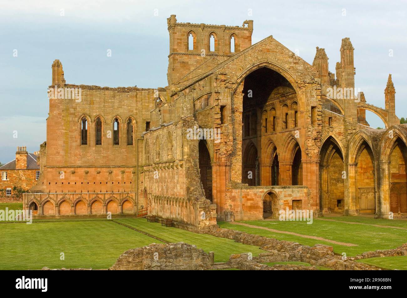 Melrose Abbey, Melrose, Scottish Borders, Scotland, Melrose Abbey ...