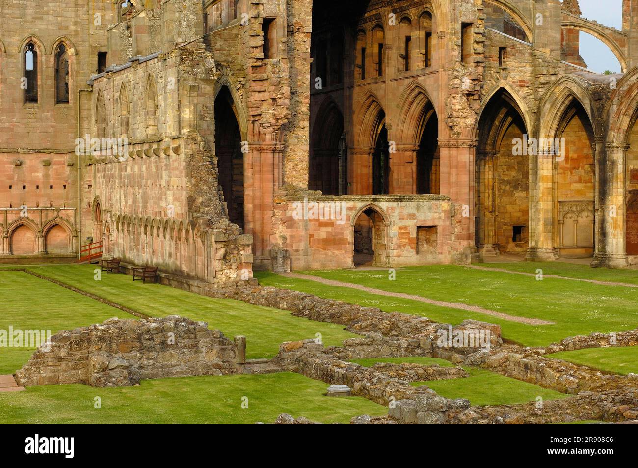 Melrose Abbey, Melrose, Scottish Borders, Scotland, Melrose Abbey ...