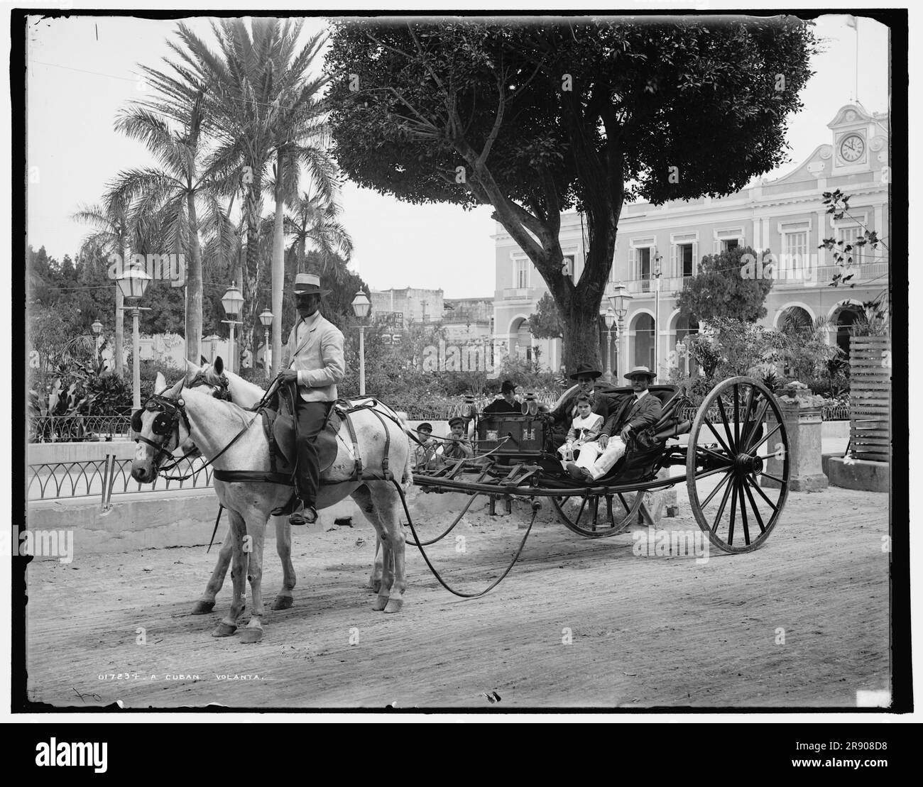 A Cuban volanta, c1904. 2-wheeled carriage belonging to the Hotel ...