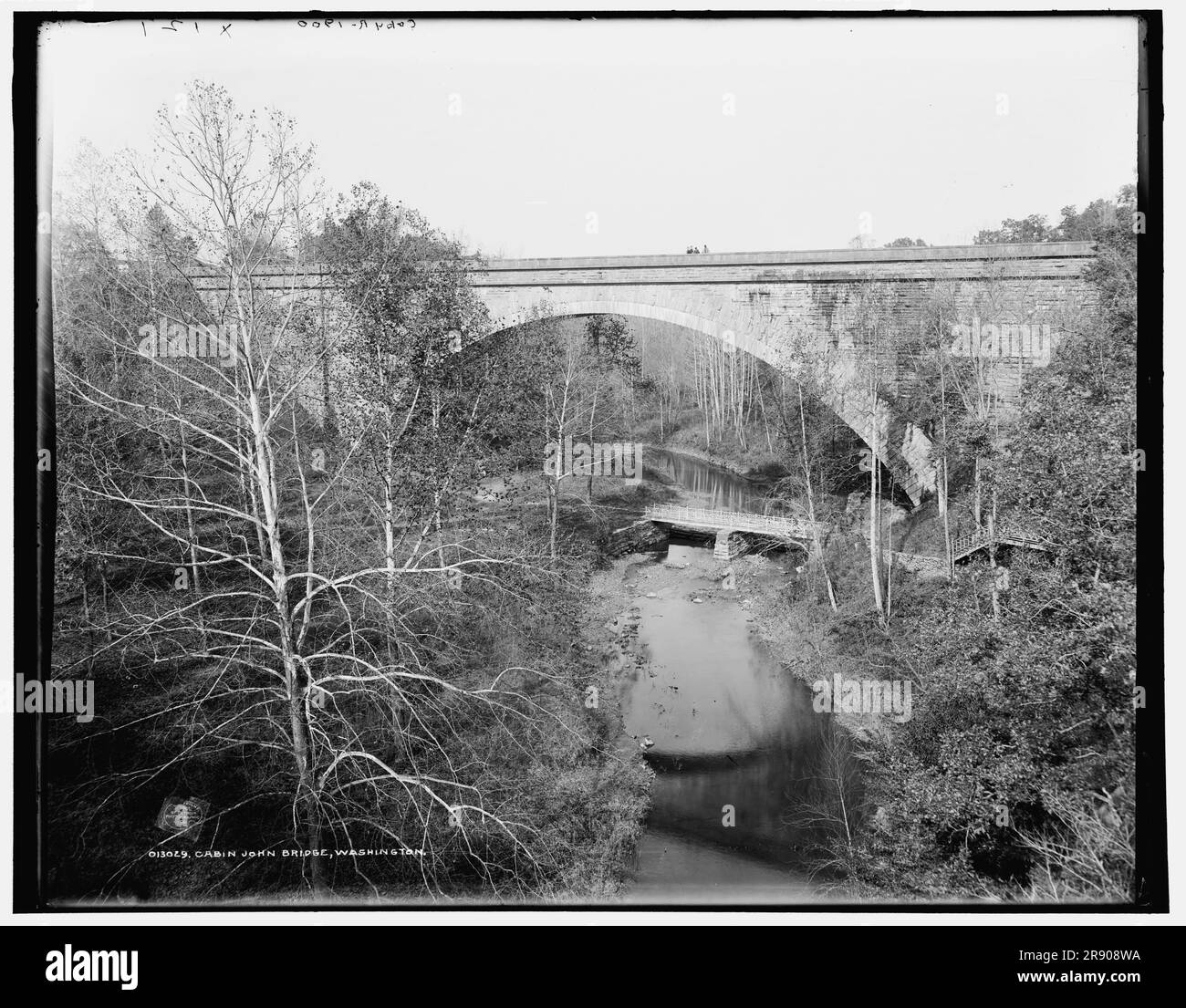 Cabin John Bridge, Washington [sic], c1901. Union Arch Bridge, designed ...