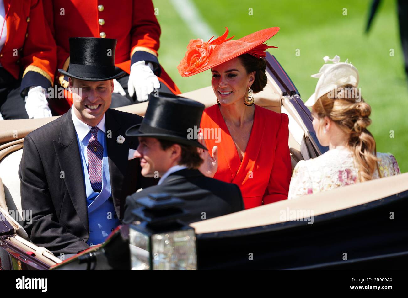 The carriage of the Prince of Wales, the Princess of Wales, Princess ...