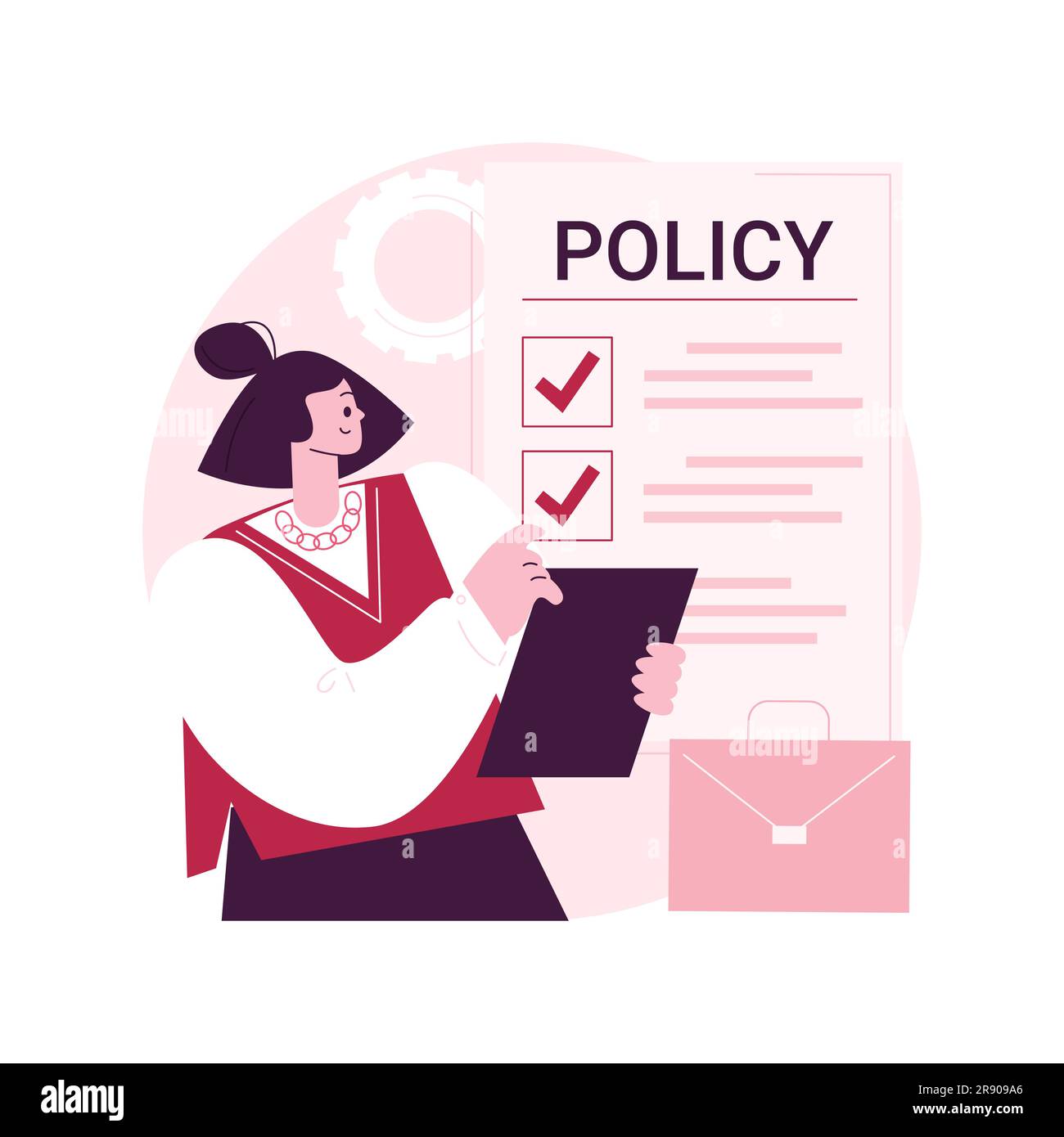 Business rule abstract concept vector illustration. Main company policy ...
